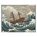 Typhoon Sail Puzzle – Japanese Yamato Art – Nautical Adventure – Unique ...