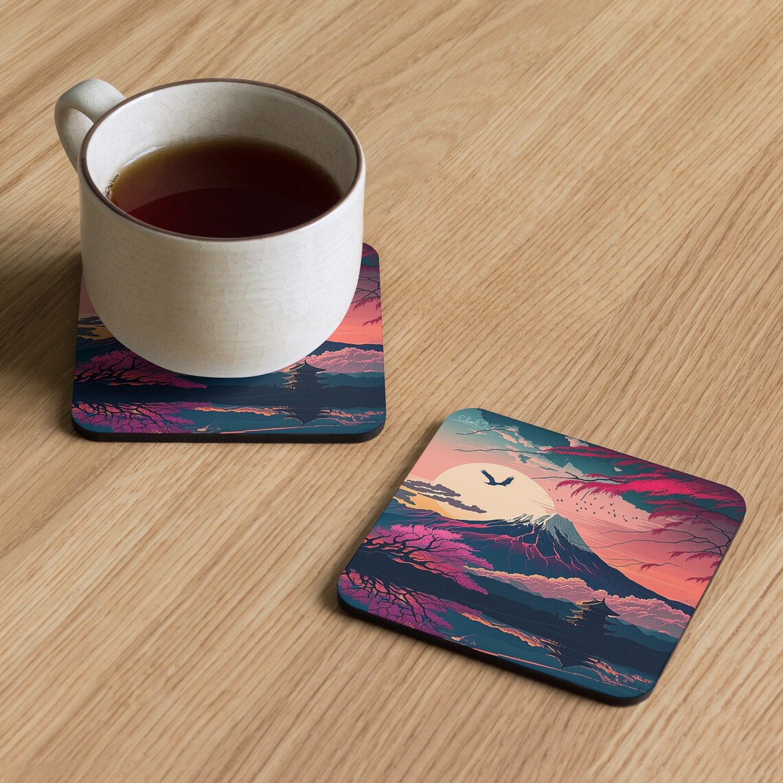 Ominous Rise Coaster, Japanese Lake View, Traditional Architecture ...