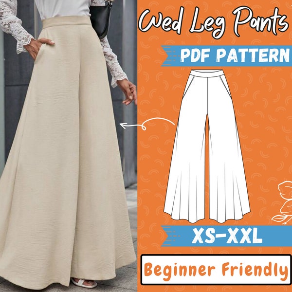 High Waisted Wide Leg Pants - Etsy