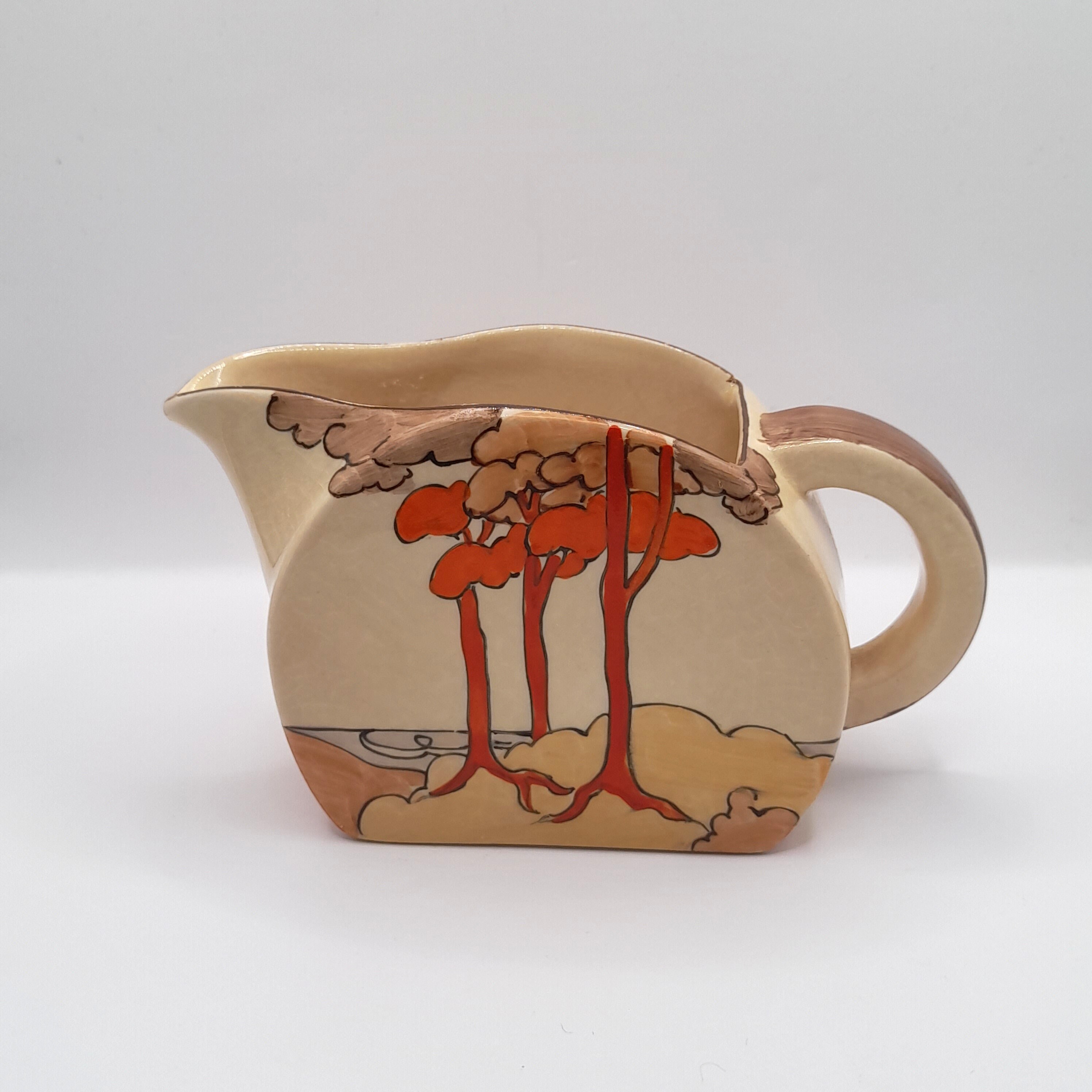 Rare Original Signed 1930's Clarice Cliff Art Deco Milk Bonjour Style ...