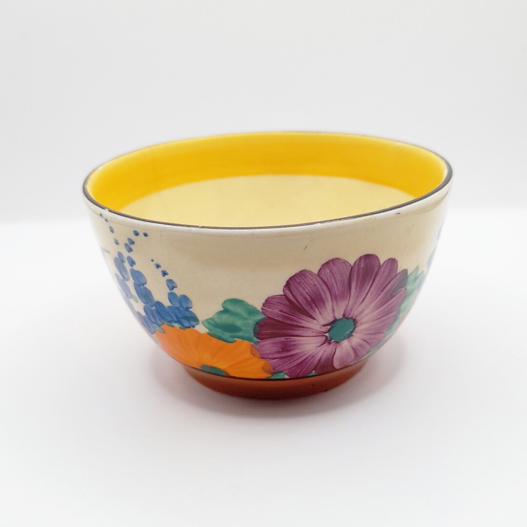 Clarice Cliff Bizarre Highly Collectable Gay Day Sugar Bowl Flower ...