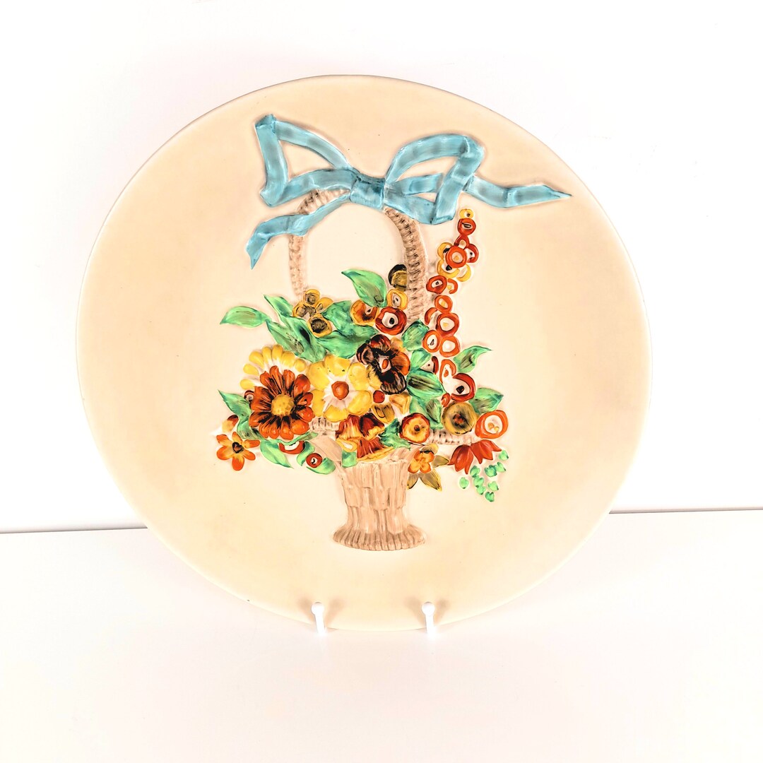Clarice Cliff Original 1930's Large My Garden Pattern Art Deco Raised ...
