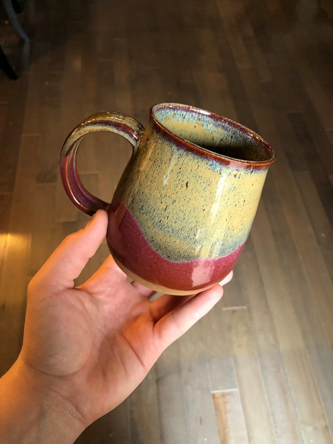 Rustic Red Mug Layered Glazes Homemade Ceramics Handmade Wheel Thrown ...