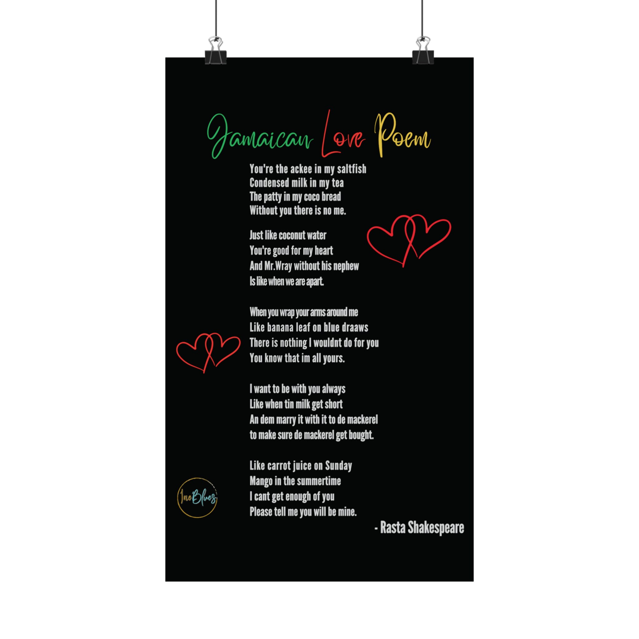Fine Wall Jamaican Art Poem Digital Download, Poster Print for New Home ...