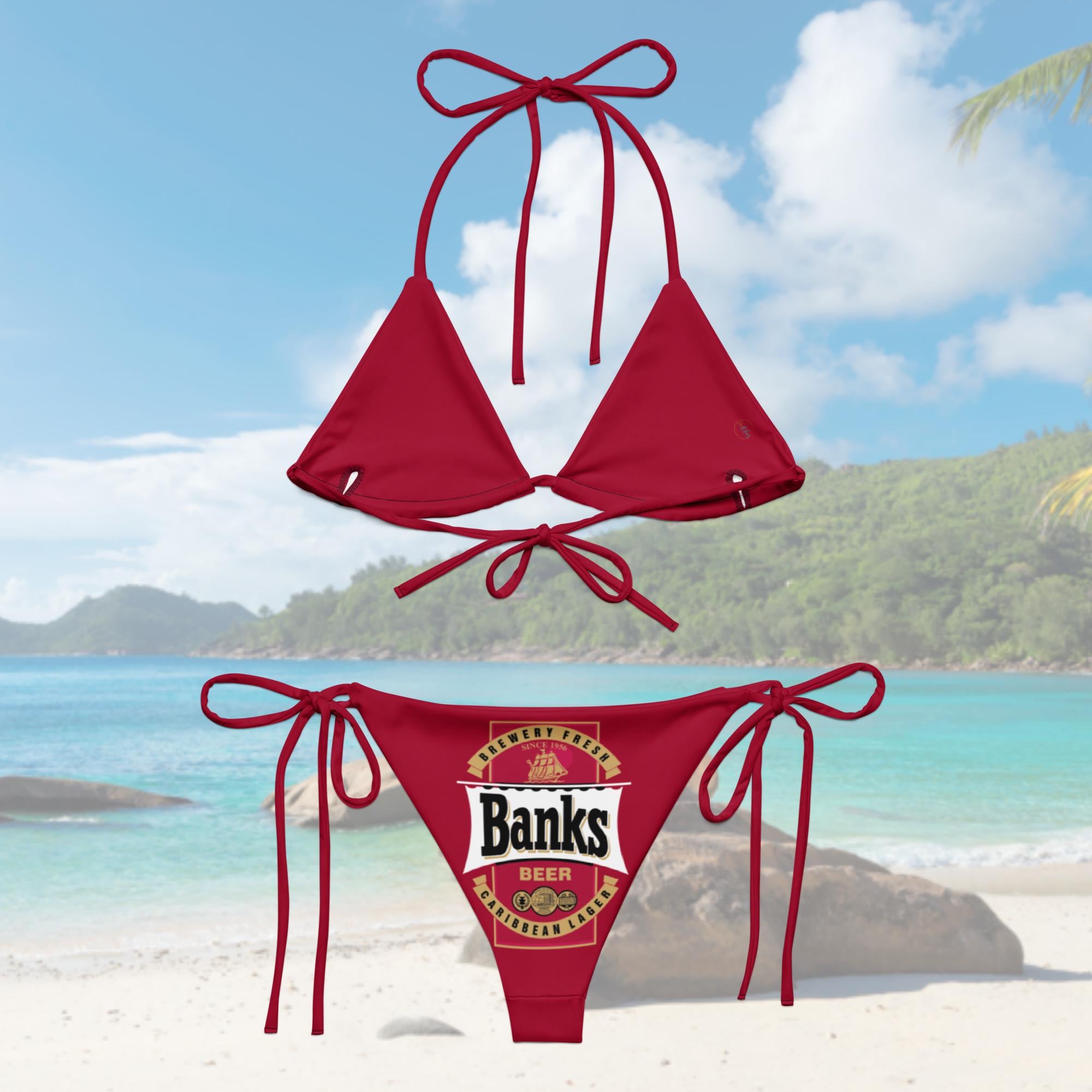Banks Beer Logo String Bikini: Bajan Swimwear, Beer Lover Gift - Etsy