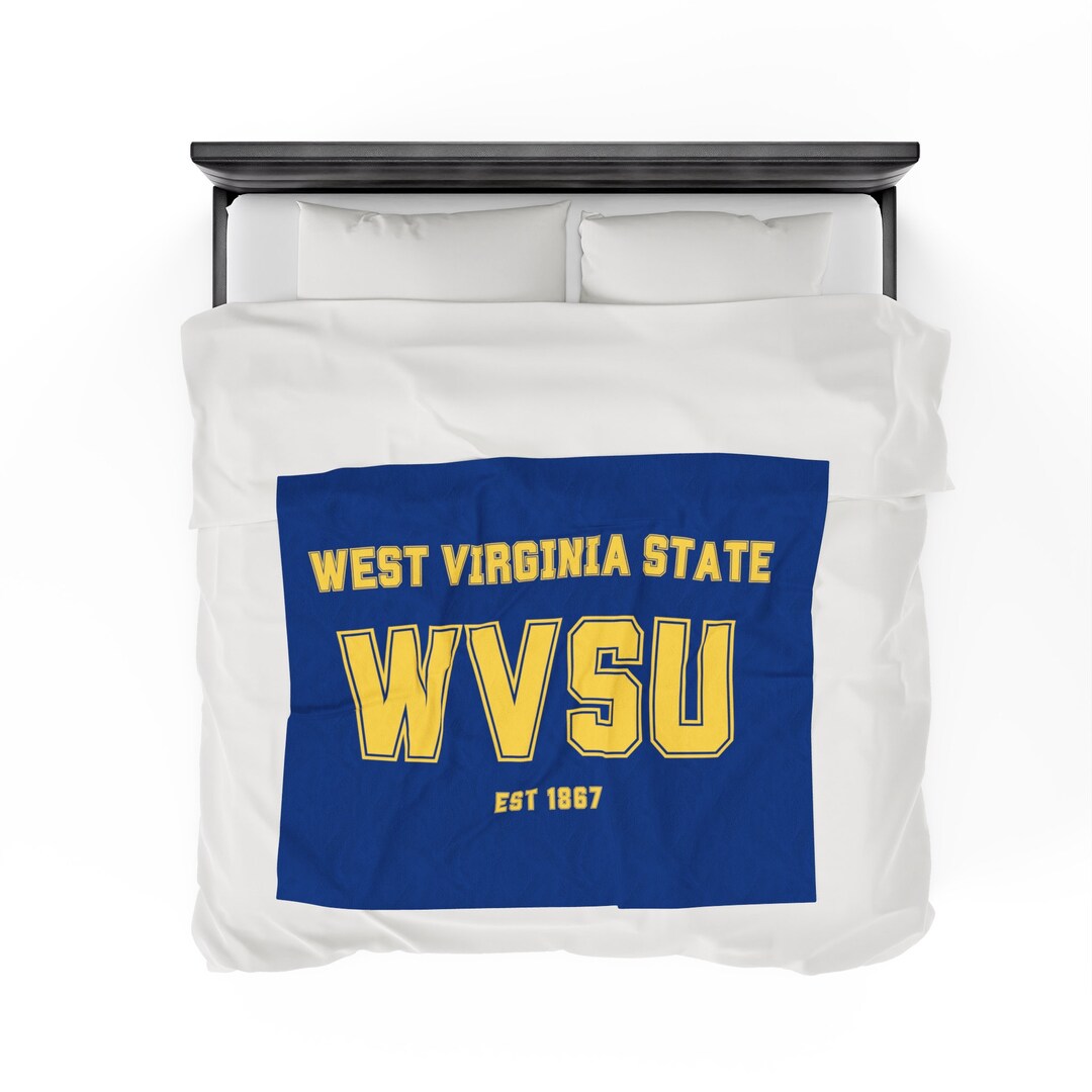 West Virginia State University - Plush Blanket - 107 HBCU - Etsy