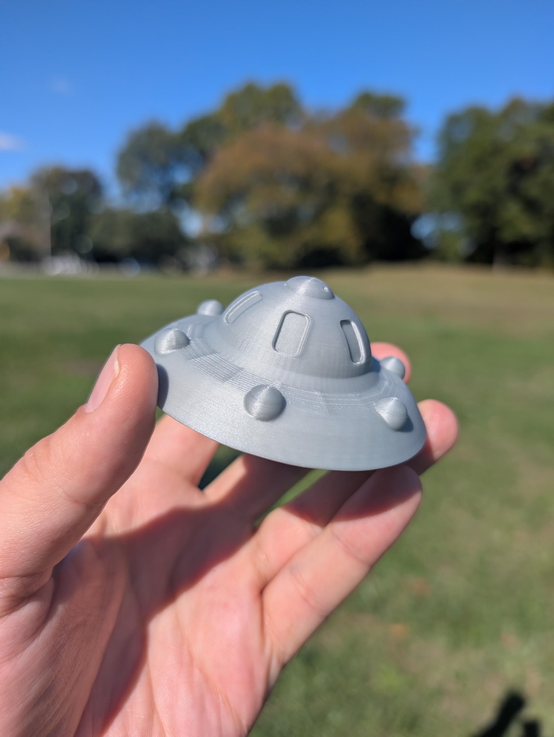 UFO Flying Saucer Geocache (bigger) - 3d Printed Geocaching Container ...