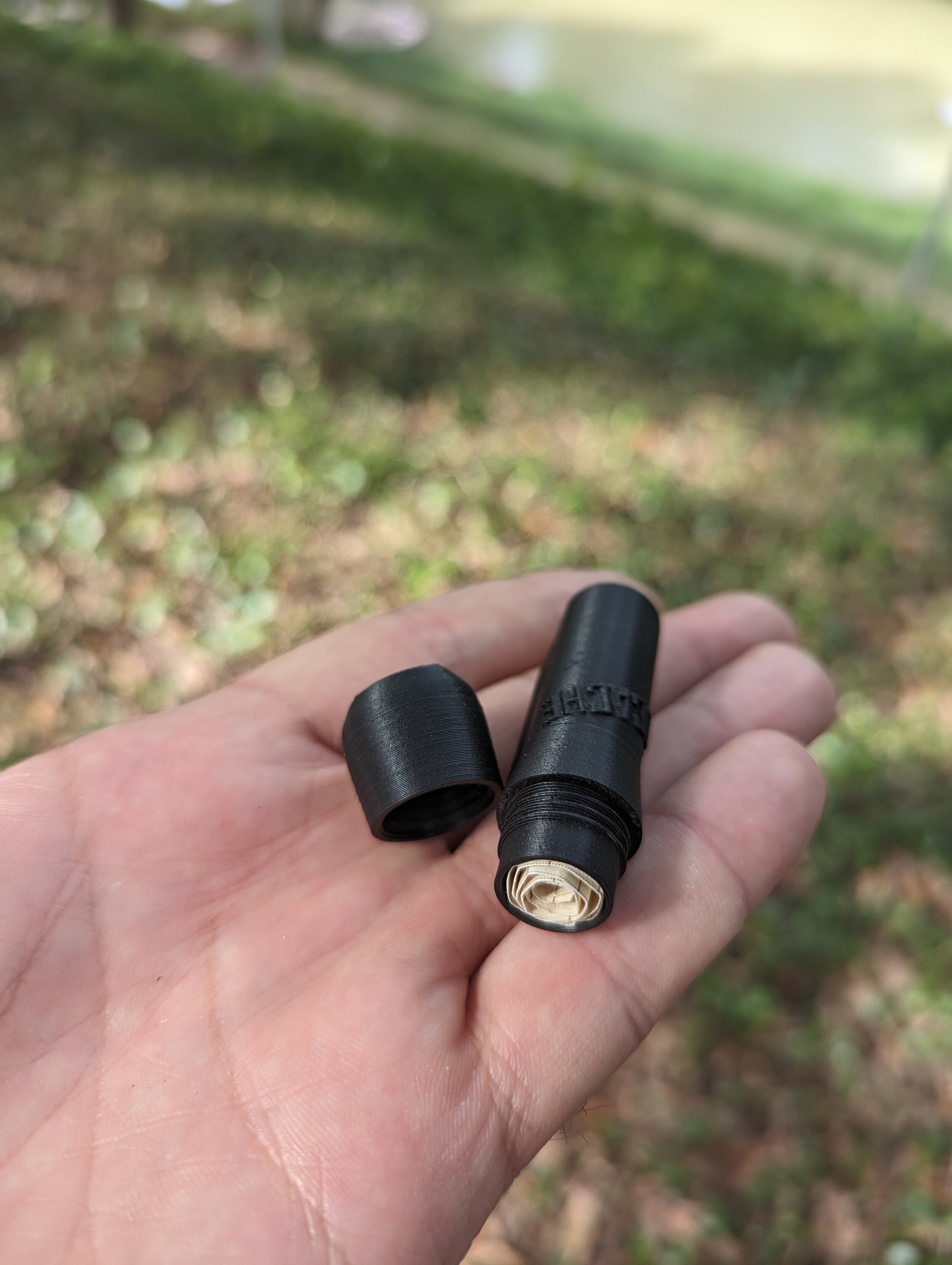 Magnetic Bison Tube 3d-printed Geocaching Container With Log - Etsy