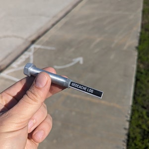Sign Post Bolt - Realistic 3d Printed Geocache With Log - Ready to Be ...
