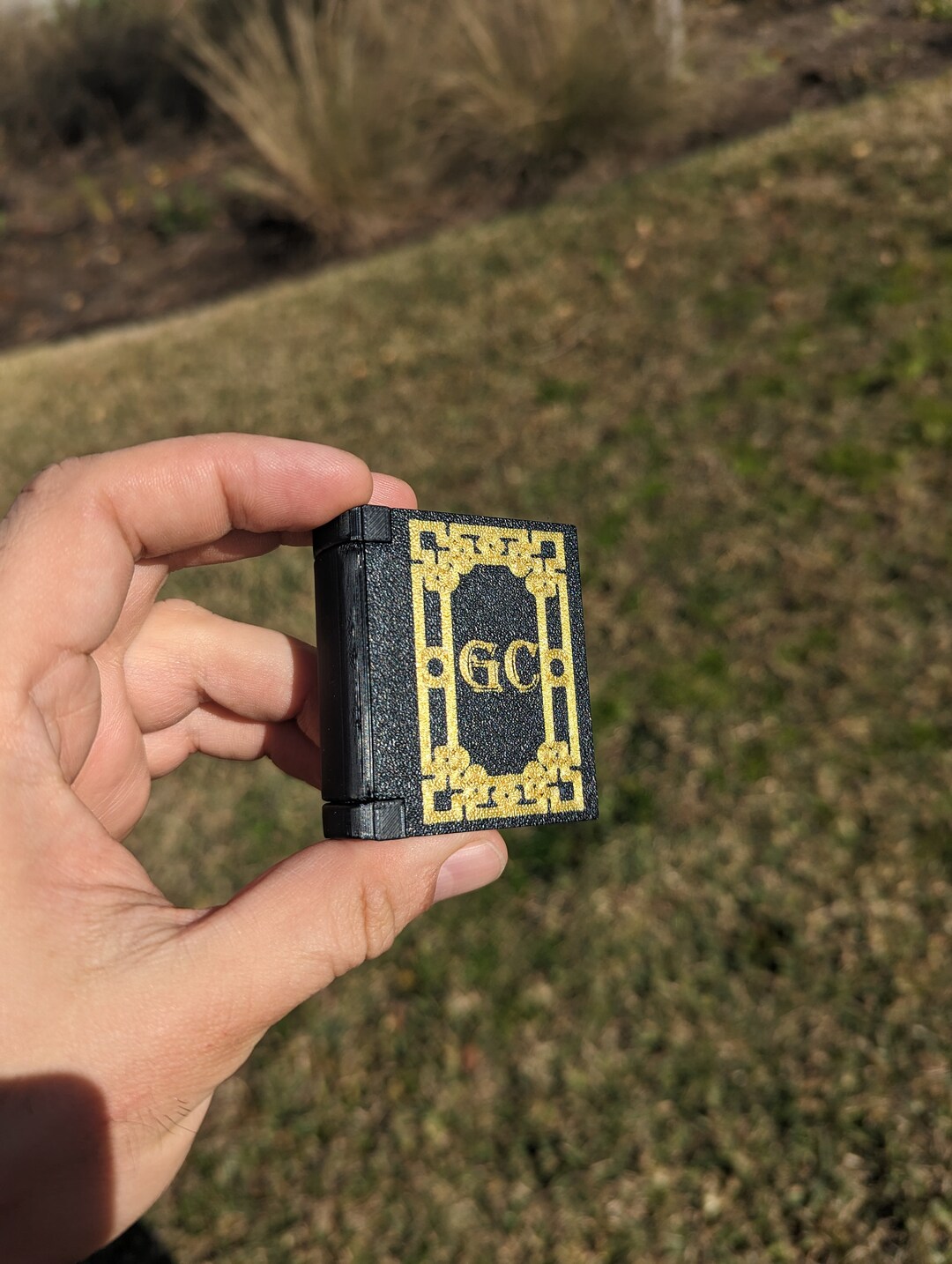 Tiny Book 3d Printed Geocaching Container With Log - Unique Geocache ...
