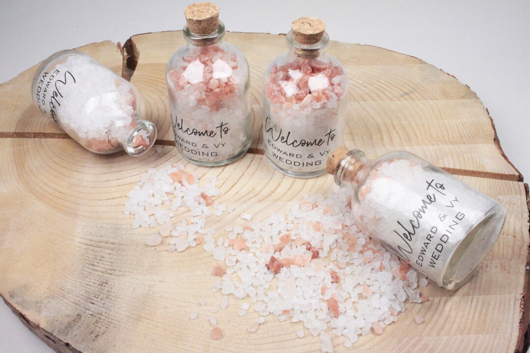 100 Pcs Wedding Gift, Natural Bath Salt, Wedding Favors for Guests ...