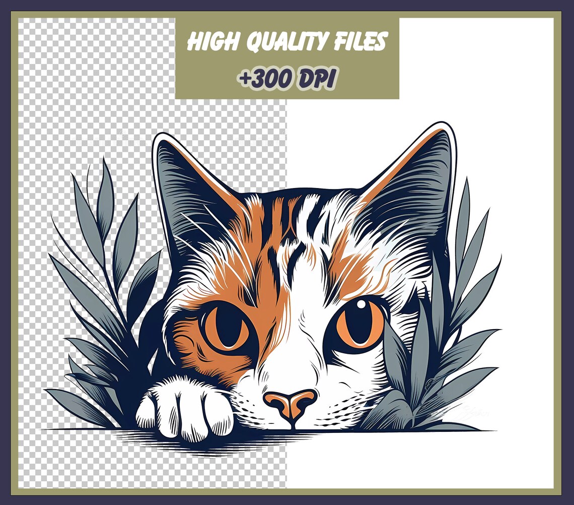100 Peeking Cat Clipart, A Great Work Printable, Kittens Clipart ...