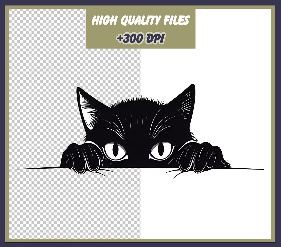 100 Peeking Cat Clipart, A Great Work Printable, Kittens Clipart ...