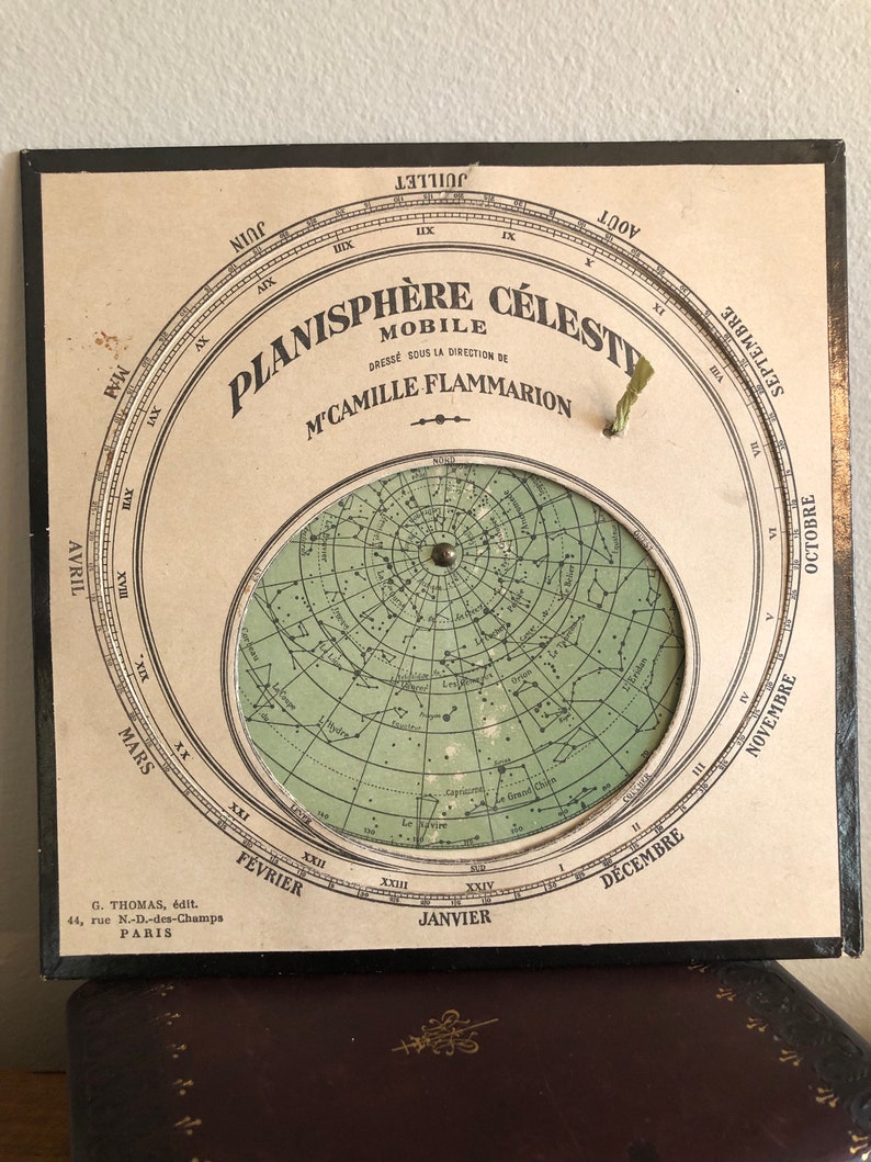 Vintage Sky Map, Mobile Celestial Planisphere in Cardboard, Planisphere ...
