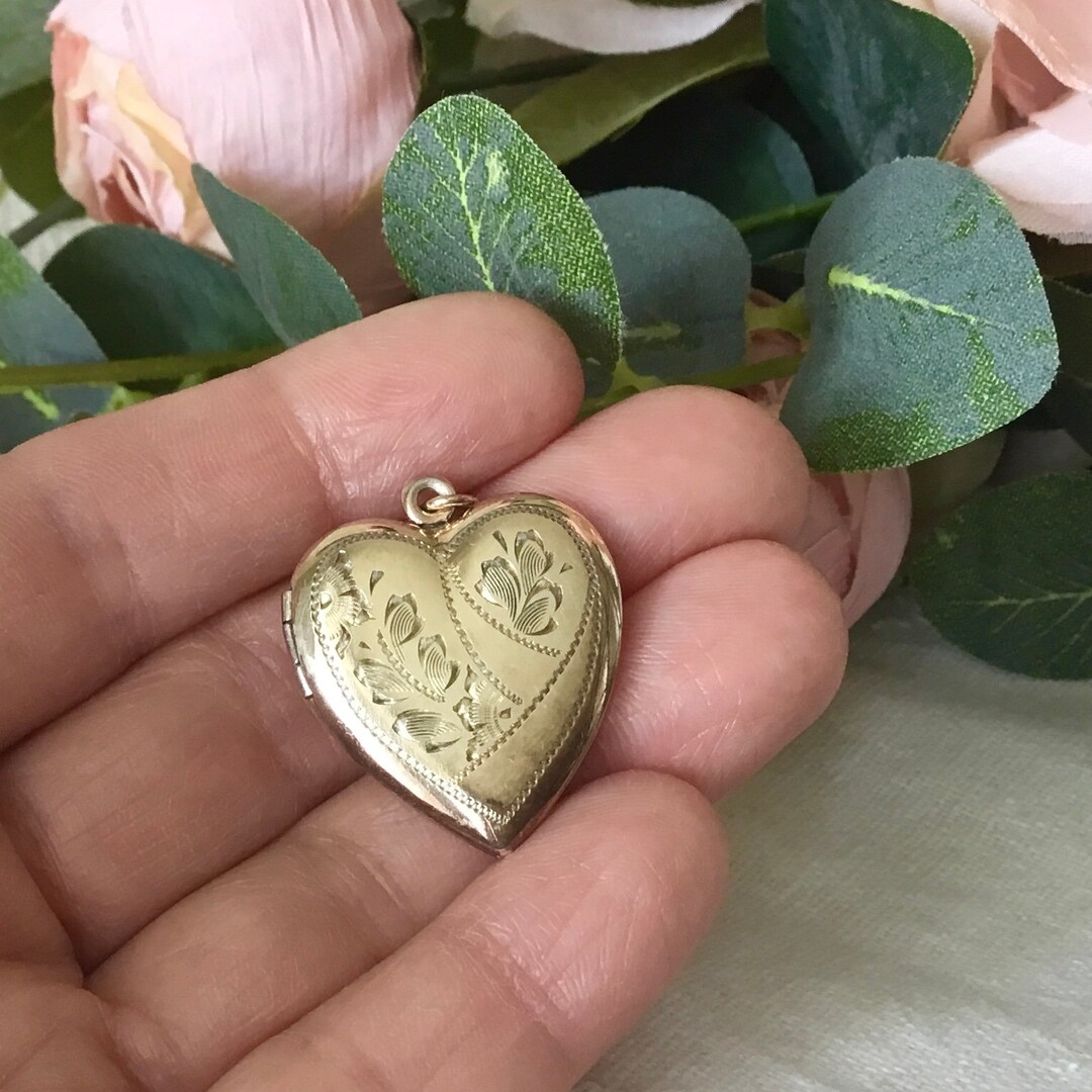 Vintage Photo Locket, Gold Filled Photo Locket, Victorian Style Jewelry ...