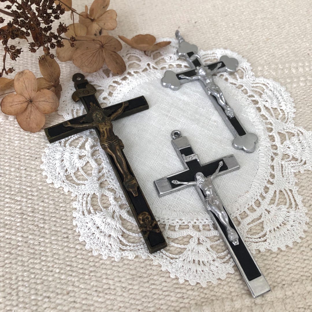 Vintage Pectoral Cross, Vintage Brass and Wood Cross, Vintage Religious ...