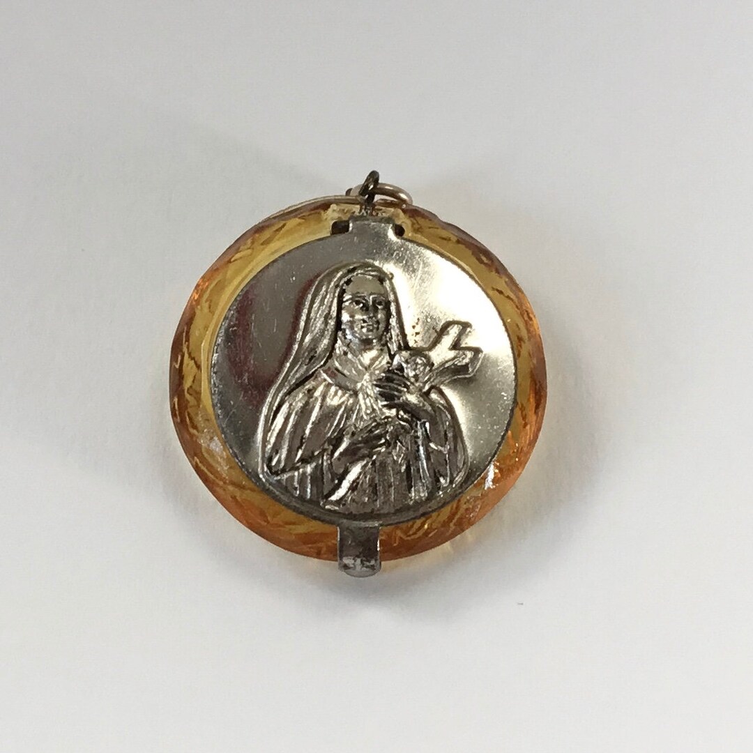 Mini Rosary Box, Vintage Storage for Mini Rosaries, Vintage Religious ...