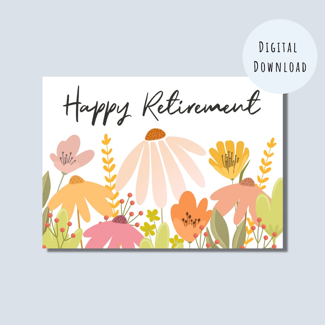 Retirement Card - Happy Retirement Card for Her. Him - Greeting Card ...
