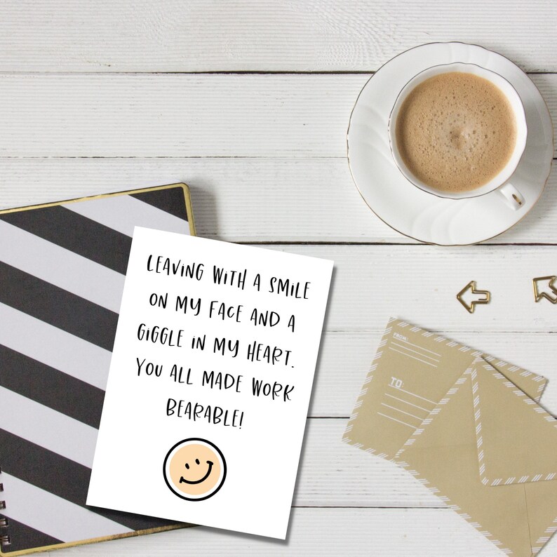 Funny Coworker Leaving Card: Goodbye Gift (digital Download) - Etsy