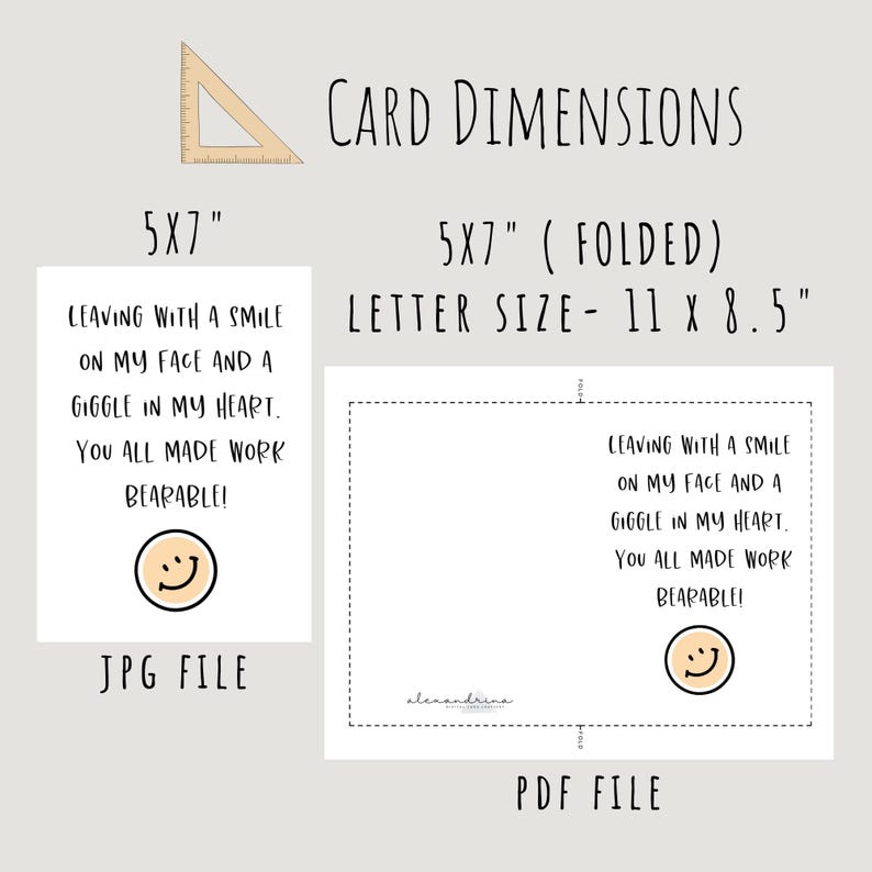 Printable Coworker Leaving Card - Funny Goodbye Card - Quit Job Card ...
