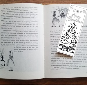 Printable Color Your Own Bookmarks, Christmas Bookmarks, Instant ...