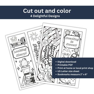 Color Your Own, Coloring Bookmarks, Bookmarks, Coloring Activity ...