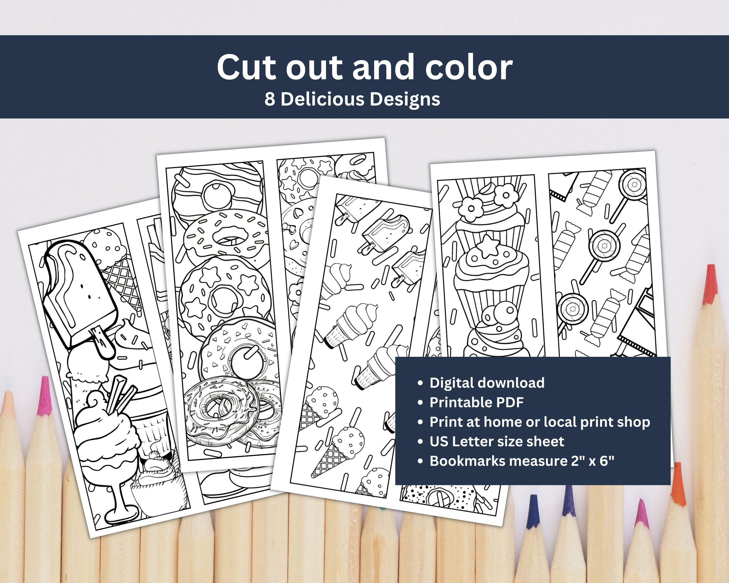 Coloring Bookmarks, Snacks, Bookmarks, Color Your Own, Coloring ...
