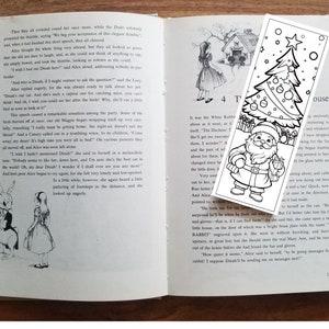 Printable Color Your Own Bookmarks, Christmas Bookmarks, Instant ...