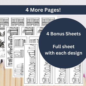 Color Your Own Bookmarks, Printable Bookmarks, Digital Download ...