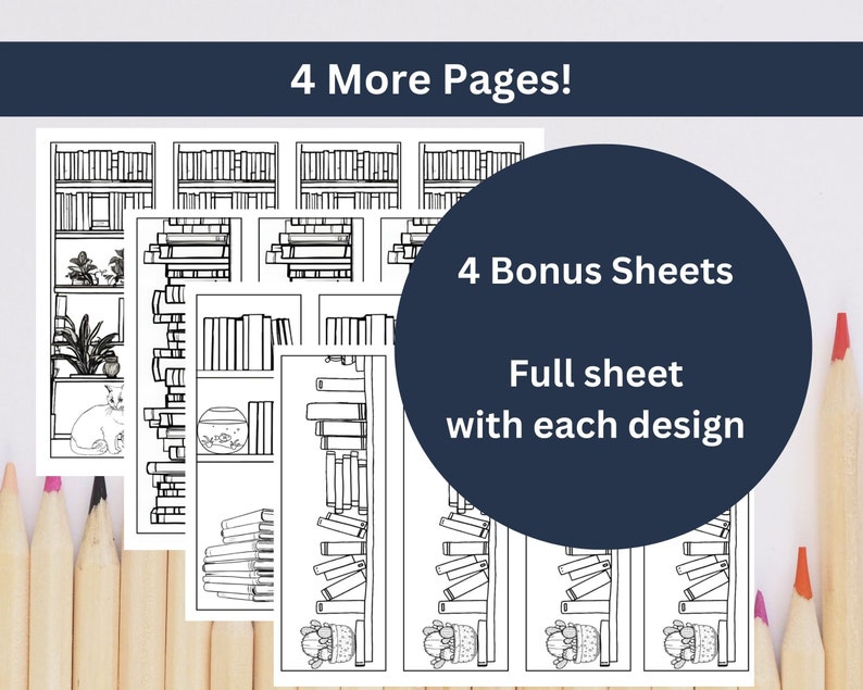 Color Your Own Bookmarks, Printable Bookmarks, Digital Download ...