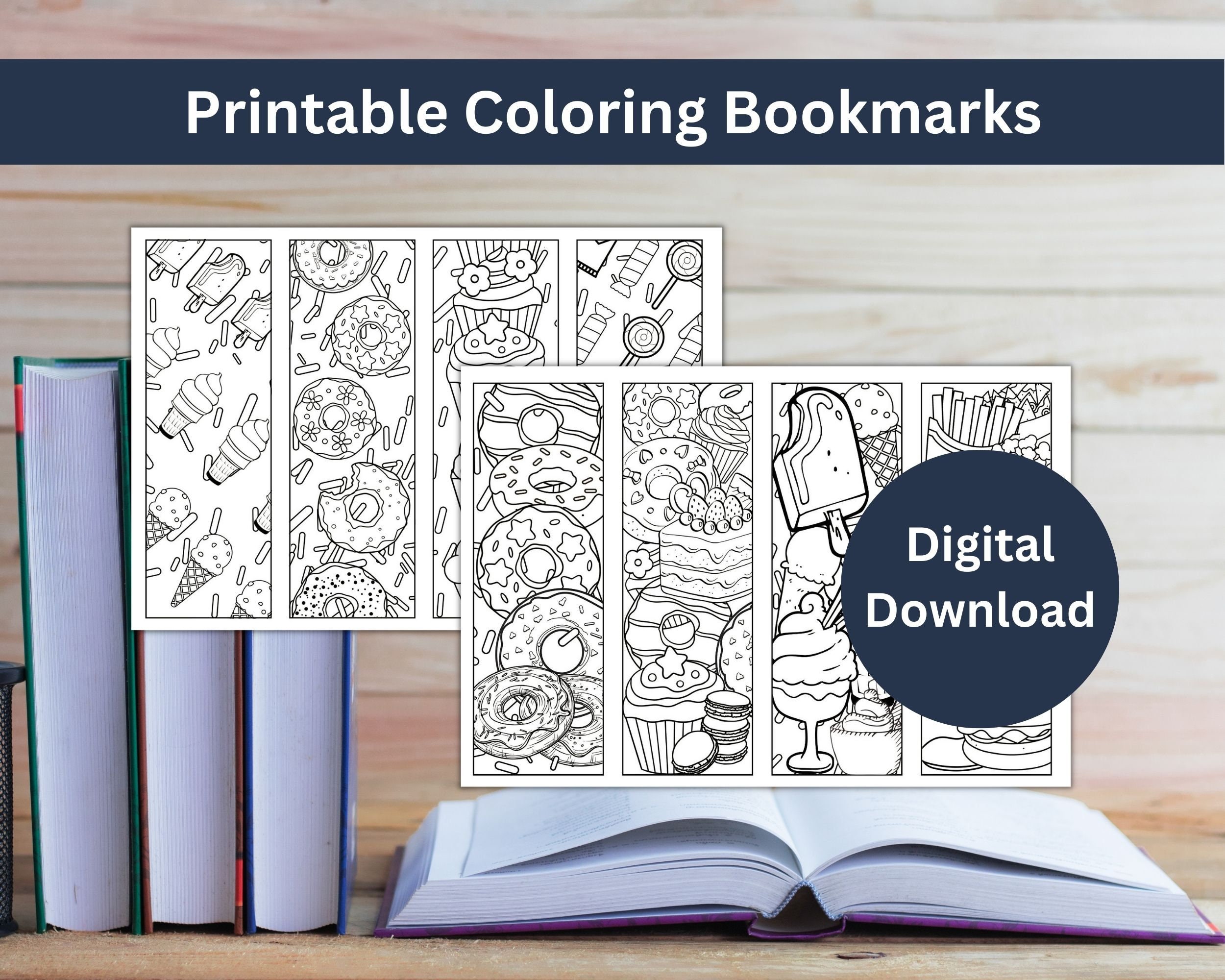 Coloring Bookmarks, Snacks, Bookmarks, Color Your Own, Coloring ...