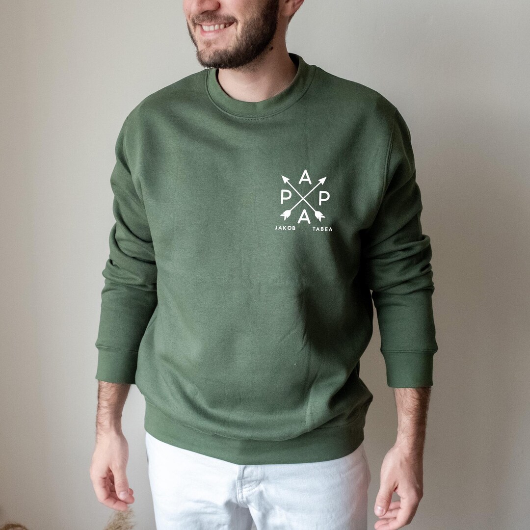 Personalized PAPA Sweatshirt, Gift for Best Dad, Father's Day Gift, Dad ...