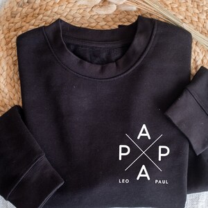 Personalized PAPA Sweatshirt, Gift for Best Dad, Father's Day Gift, Dad ...