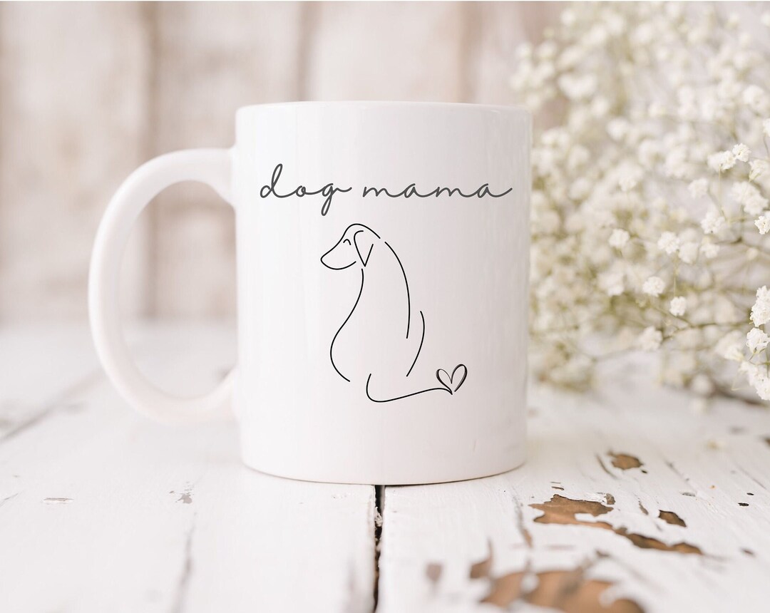 Dog Mama Mug, Mothers Day Mug,minimalist Gift, Vegan, Dog Mom Mug, Dog ...