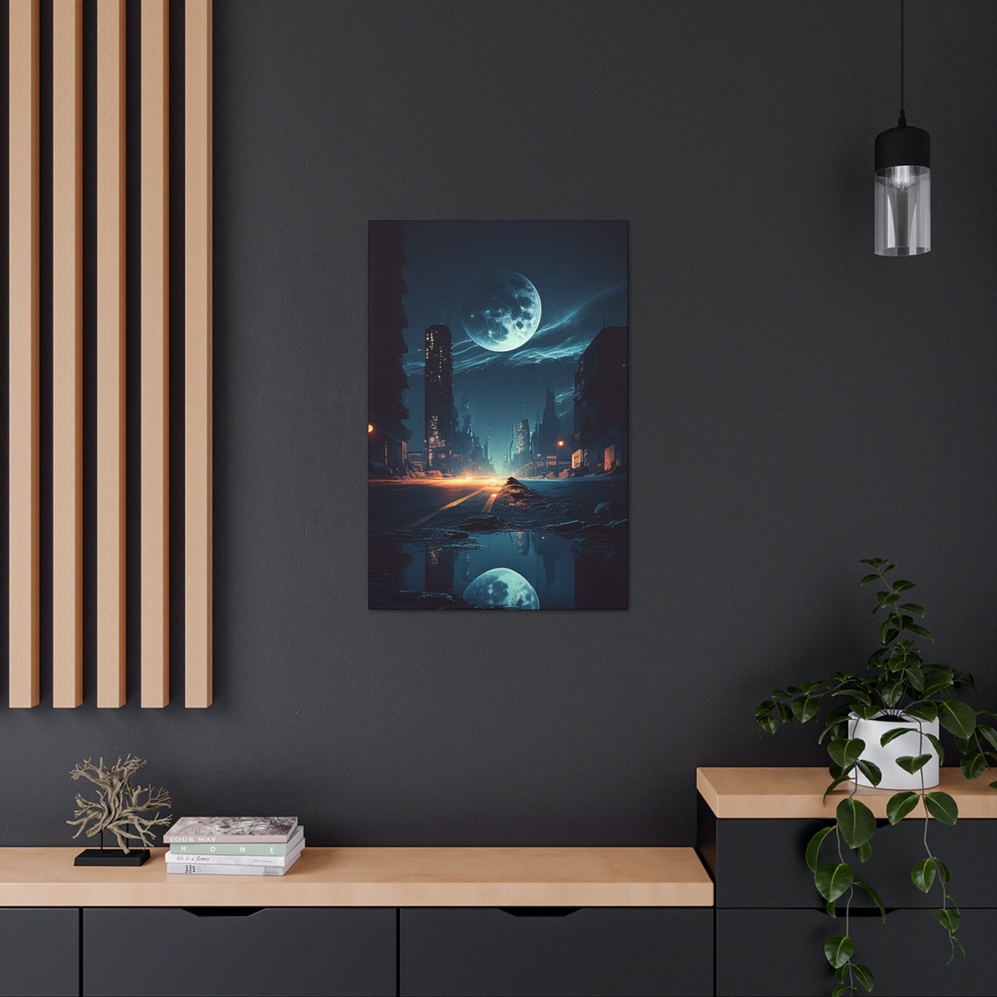 Quiet Slums | Canvas or Poster Print | Abstract Wall Art | Cityscape - Etsy