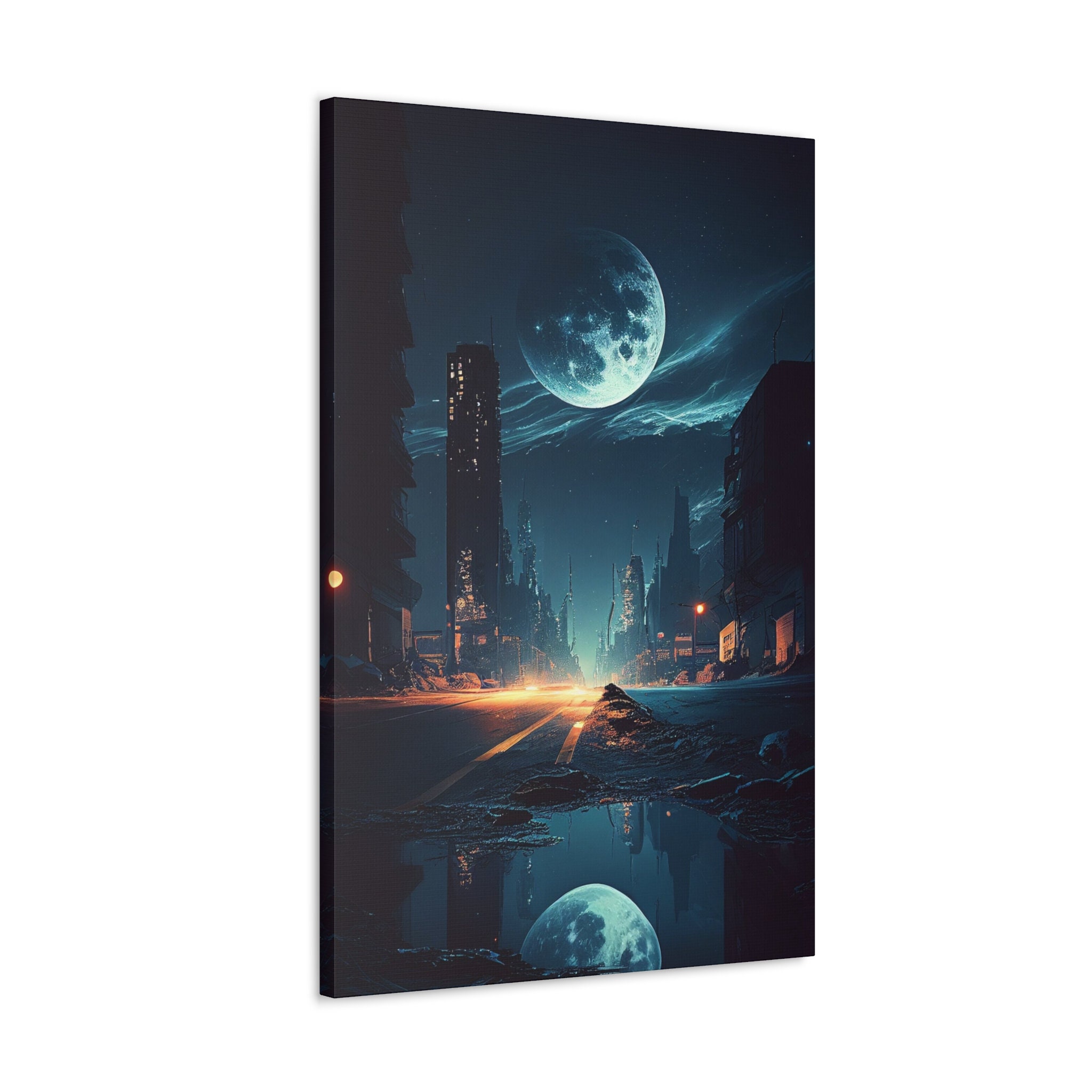 Quiet Slums | Canvas or Poster Print | Abstract Wall Art | Cityscape - Etsy