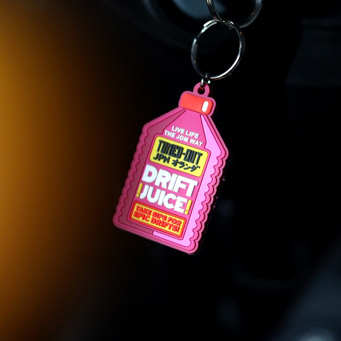 Tuned-out Drift Juice JDM Keychain - Etsy