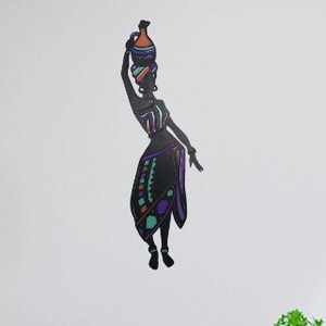 Walking Women LED Lamb, Bohemian Wall Decor, Door Hanging Lighting ...