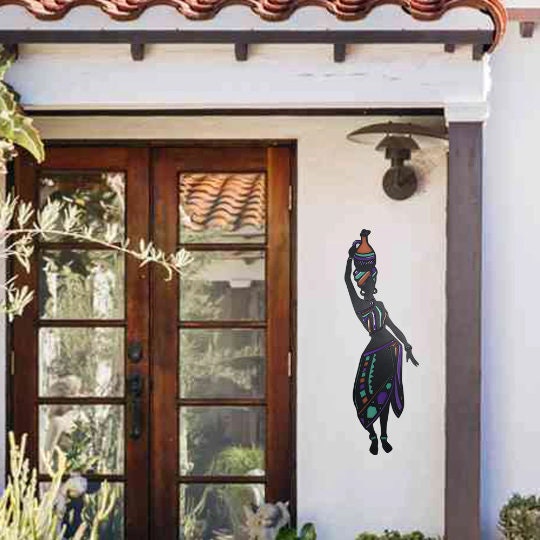 Walking Women LED Lamb, Bohemian Wall Decor, Door Hanging Lighting ...