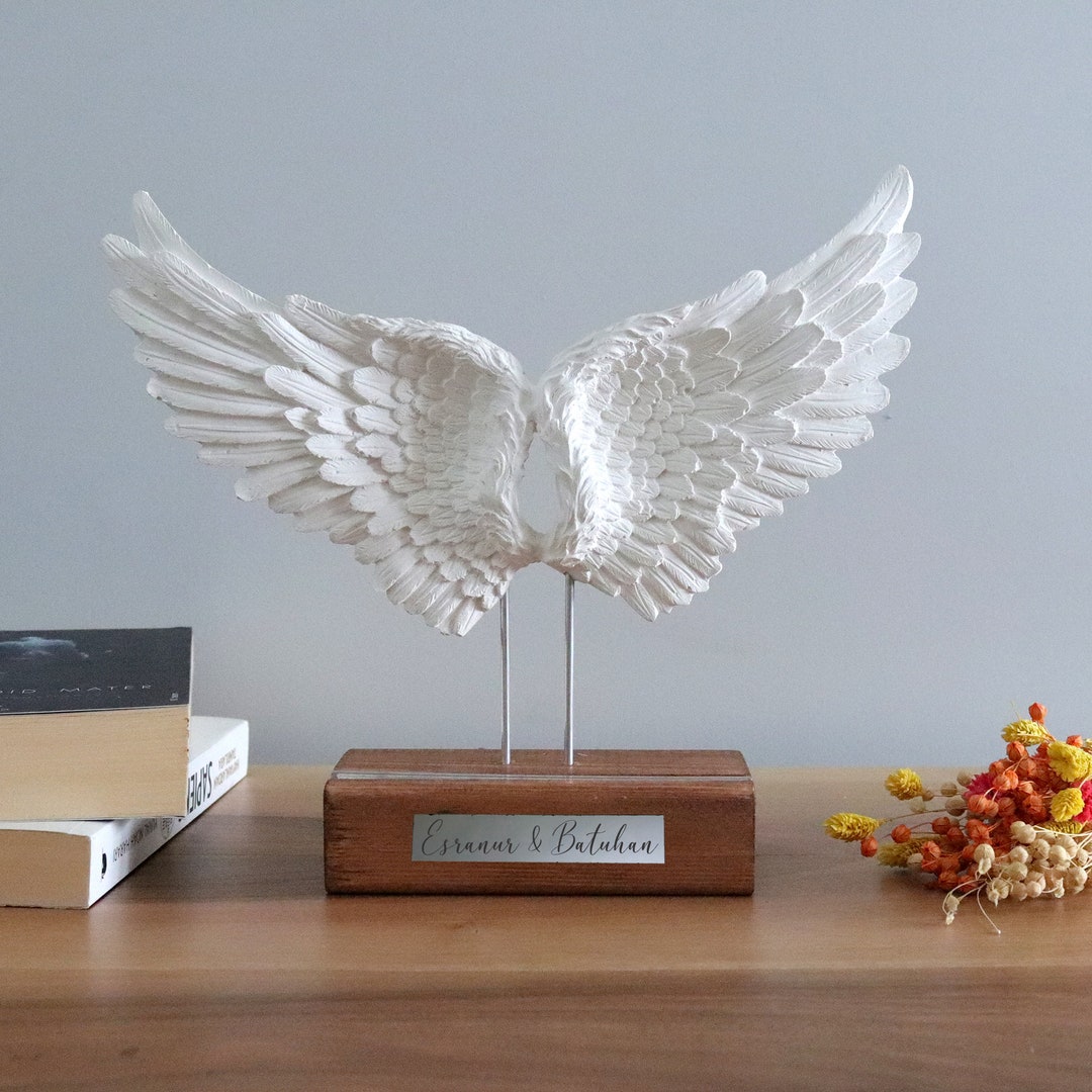 Customizable Wings Night Light, Tabletop Lamp, Handmade Angel Wings ...