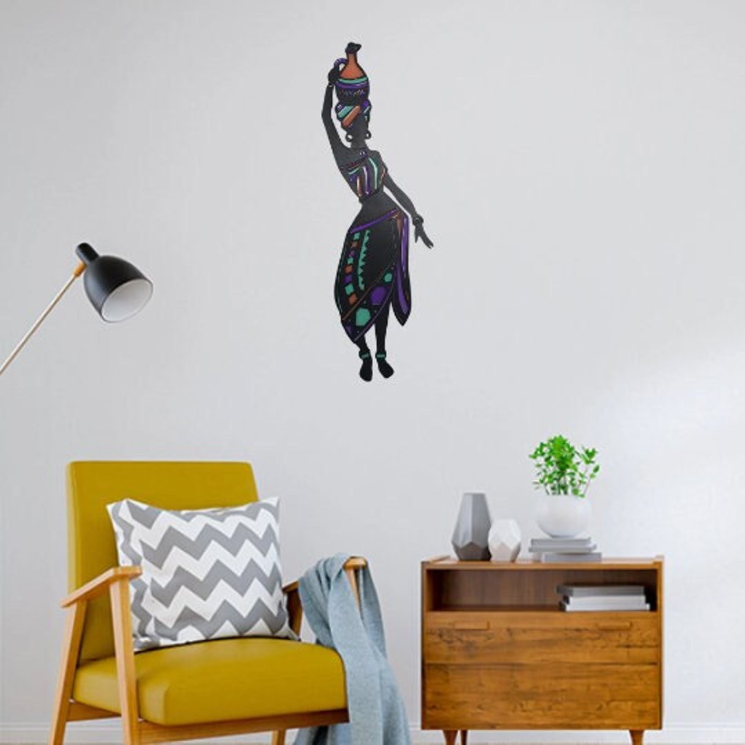 Walking Women LED Lamb, Bohemian Wall Decor, Door Hanging Lighting ...