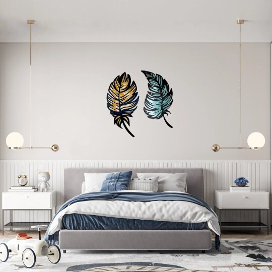 Leaf Pattern Wall Decor, Wooden Leaf Decor, Lighting Leaf Lamb, LED ...