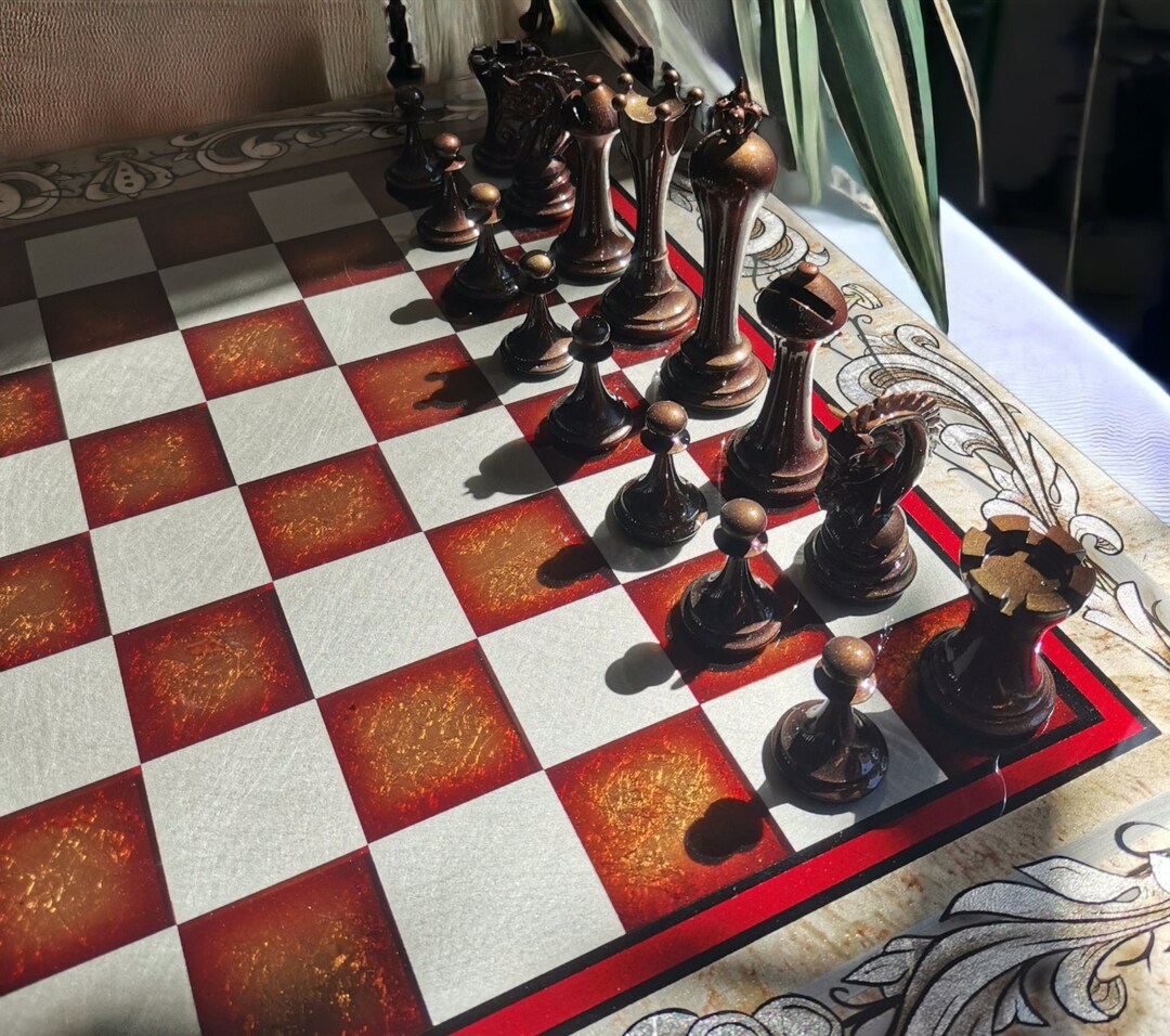 Unique Handmade High-end Chess Set - Etsy