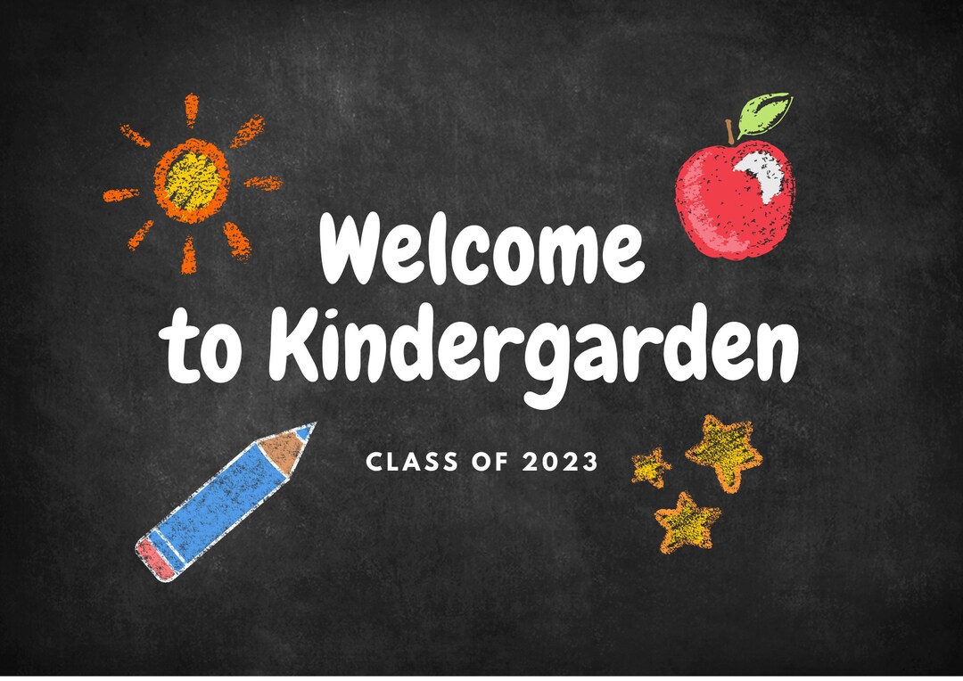Welcome to Kindergarden Poster - INSTANT CLASSROOM DOWNLOAD - Etsy