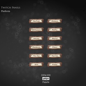 Quest Board Twitch Panels | English Platform | for Streamer - Etsy