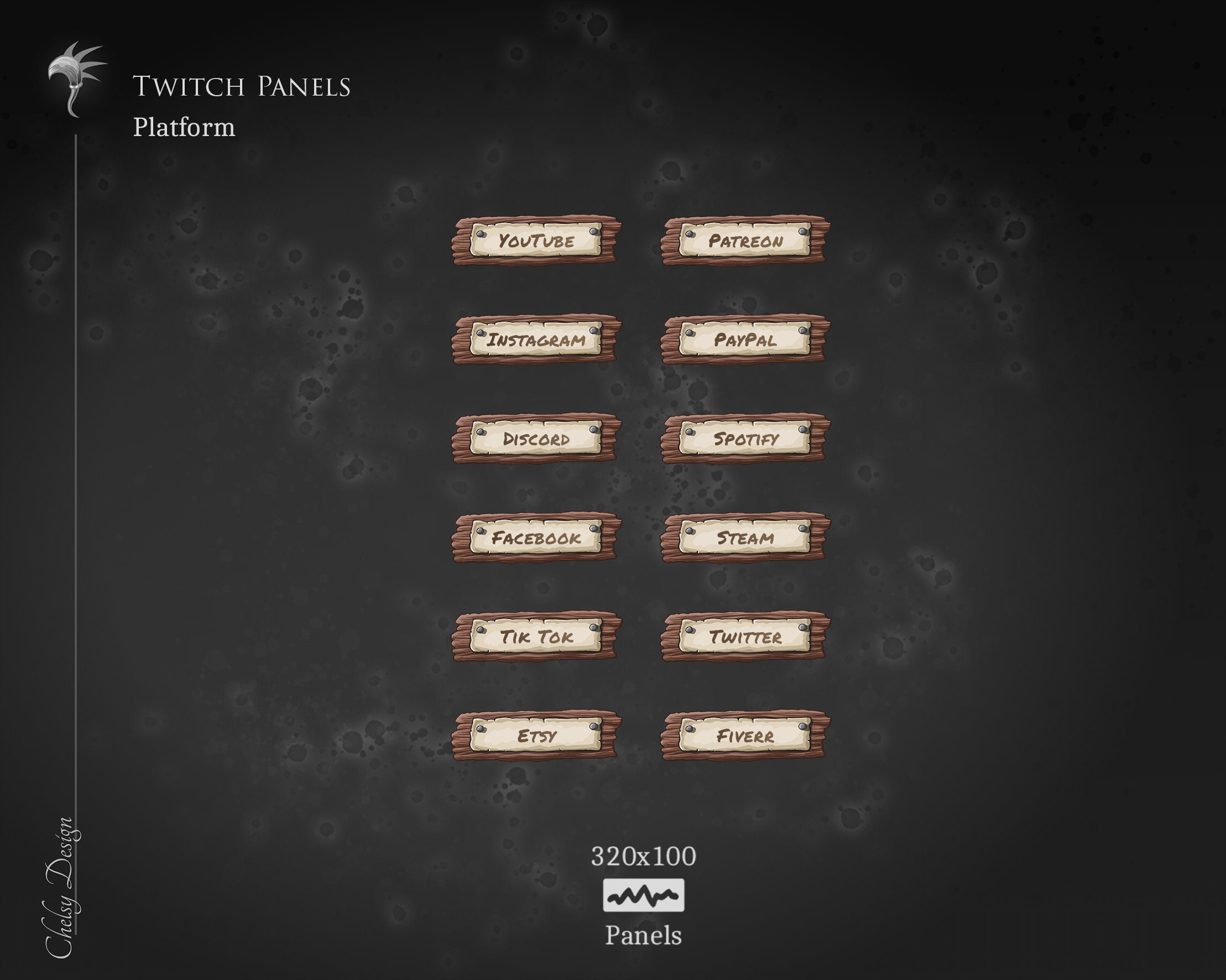 Quest Board Twitch Panels English Platform for Streamer - Etsy