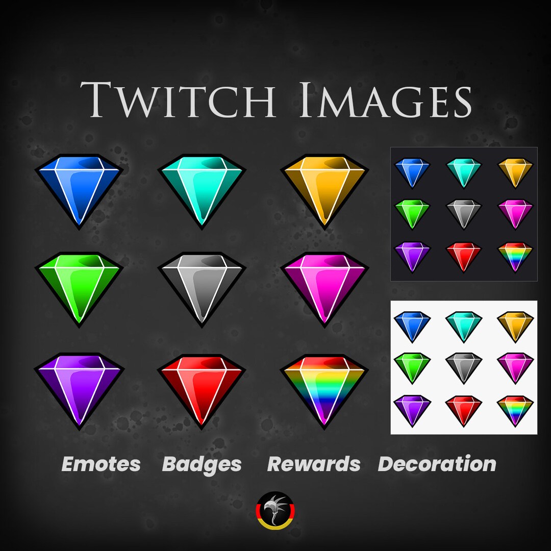 Diamonds | for Twitch Discord | as Badges Emotes Decoration Reward - Etsy