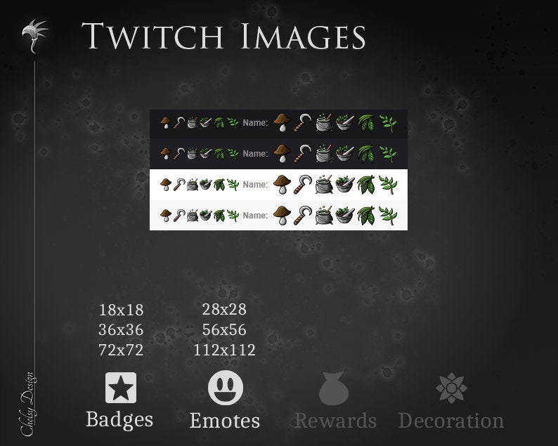 Alchemy Druid Item Images | for Twitch Discord | as Badges Emotes ...