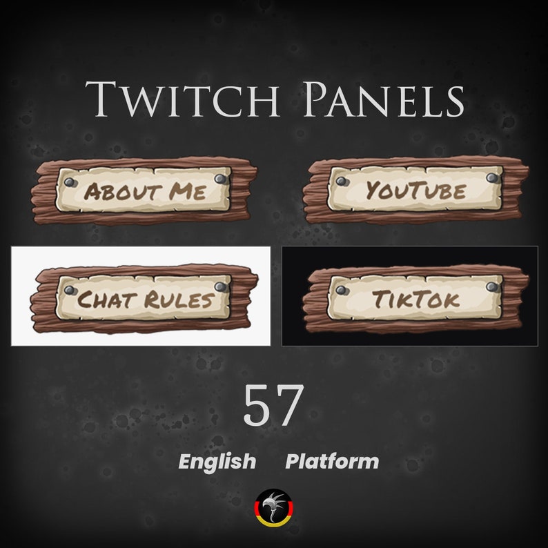 Quest Board Twitch Panels | English Platform | for Streamer - Etsy
