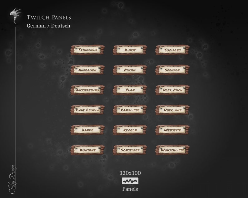 Quest Board Twitch Panels English Deutsch German Platform for Streamer ...